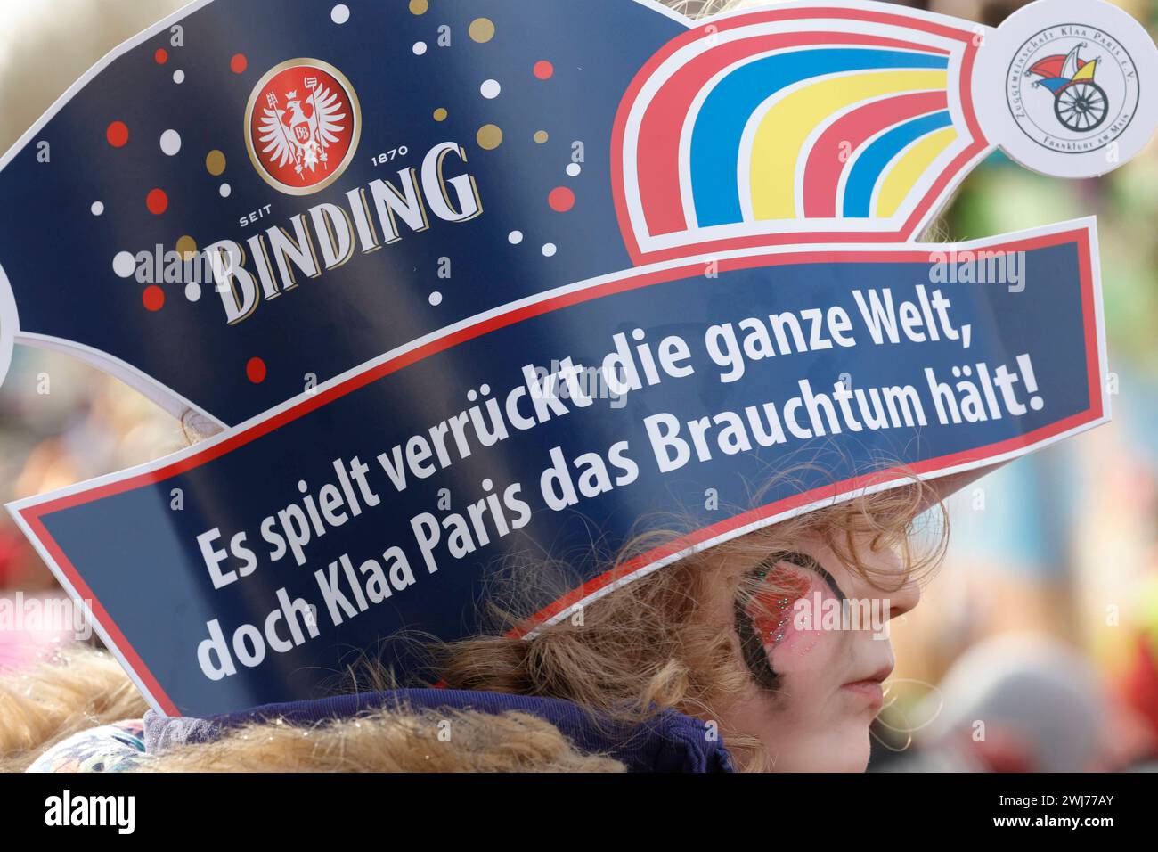 Klaa Paris 13.02.2024 Der Fastnachtsumzug in Frankfurt-Heddernheim ...