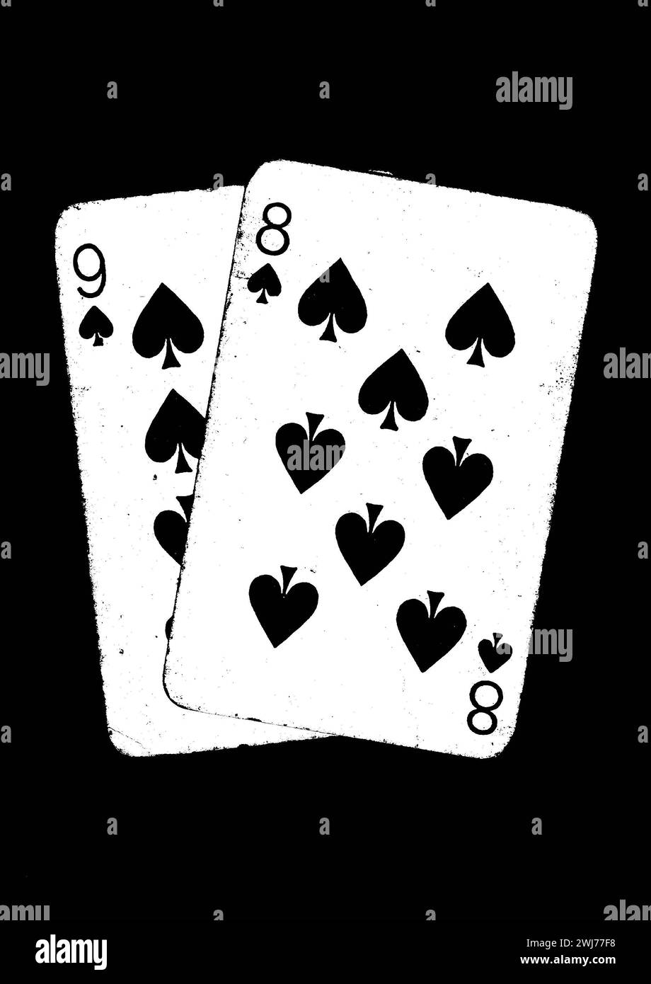 Old playing cards deck Black and White Stock Photos & Images - Alamy
