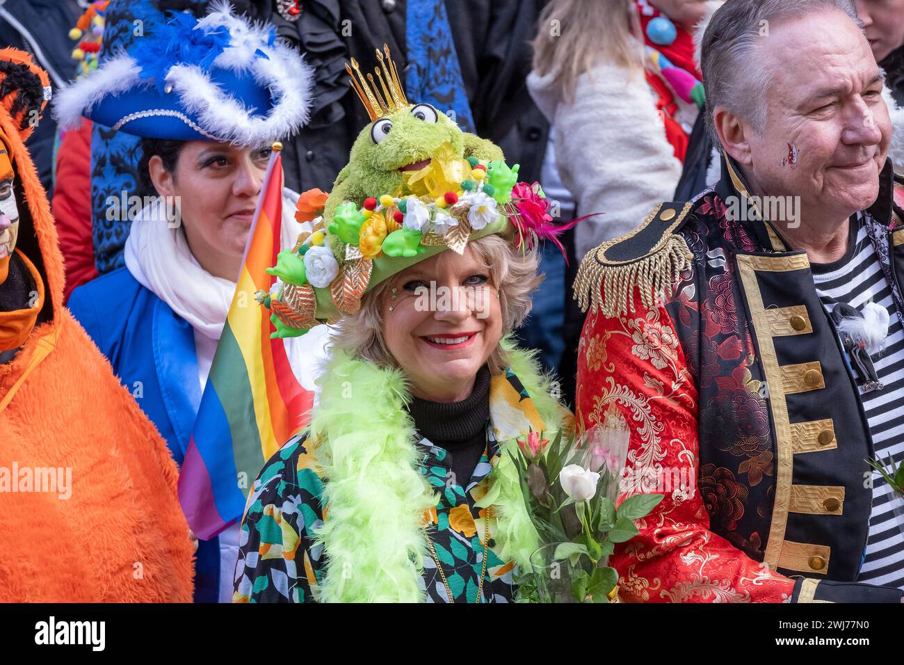 Carnival, Rose Monday in Cologne in Severinstraße in the Vringsveedel ...