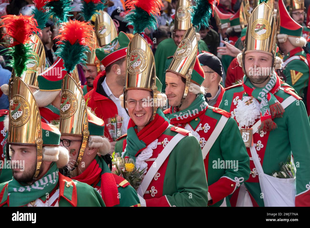 Carnival, Rose Monday in Cologne in Severinstraße in the Vringsveedel ...