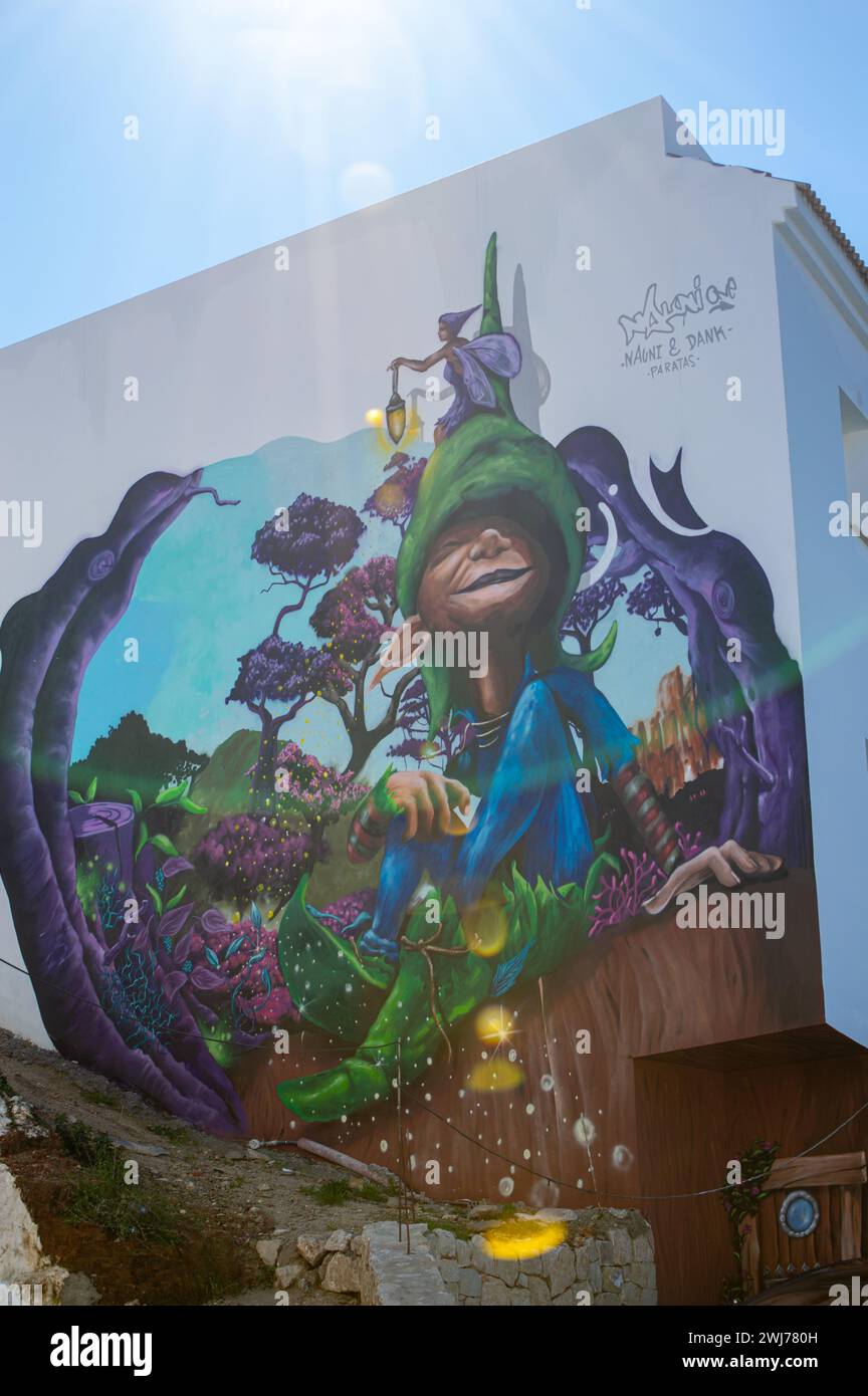 PARAUTA, SPAIN - JANUARY 20, 2024: Corners and details on the streets ...