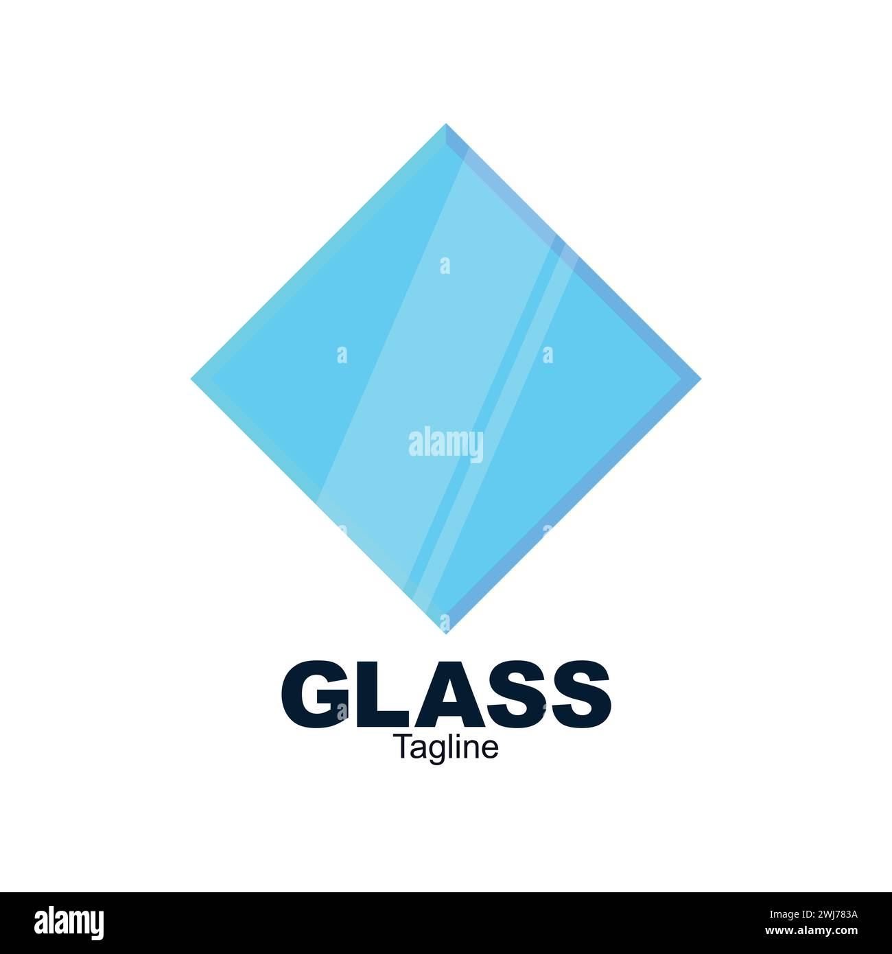 Glass Logo Vector Illustration Icon Glass Window company logo icon ...