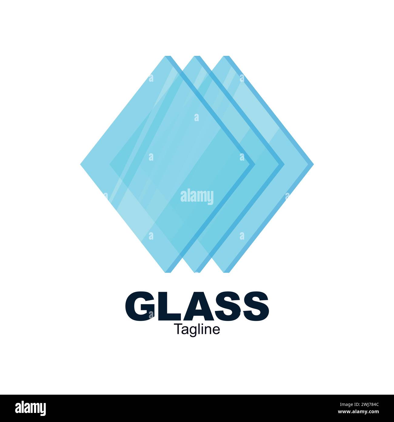 Glass Logo Vector Illustration Icon Glass Window company logo icon ...