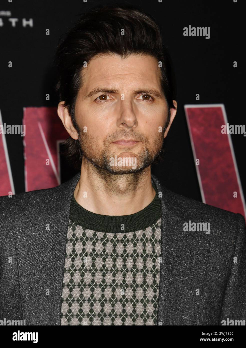 LOS ANGELES, CALIFORNIA - FEBRUARY 12: Adam Scott attends the World ...