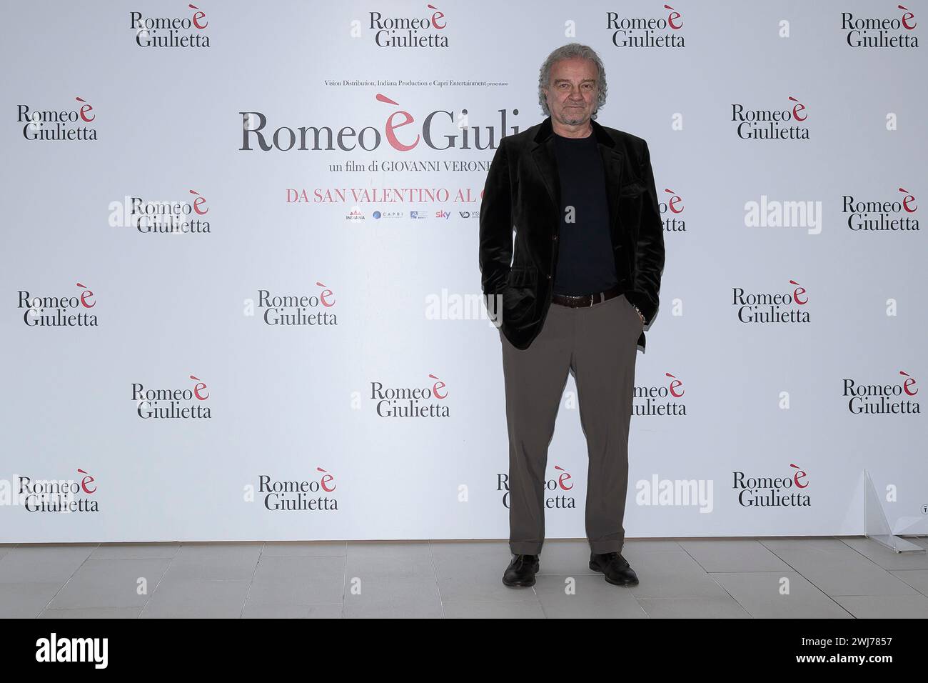 Rome, Italy. 10th Feb, 2024. Giovanni Veronesi is attending the ...