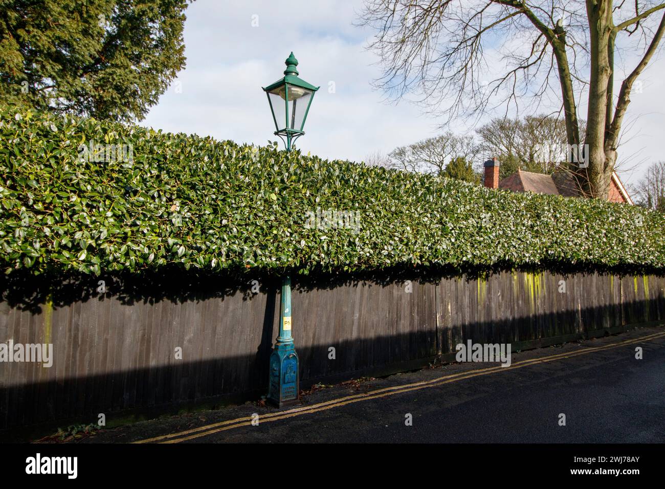 Lampost in hedge hi-res stock photography and images - Alamy