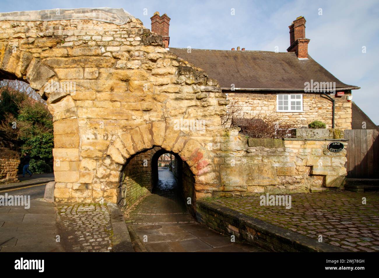 The Newport Arch and the road leading into Bailgate the upper area of ...