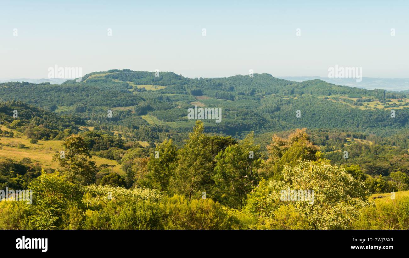 Valley of the pyramids viewpoint in Lagoas region - Countryside of Sao ...