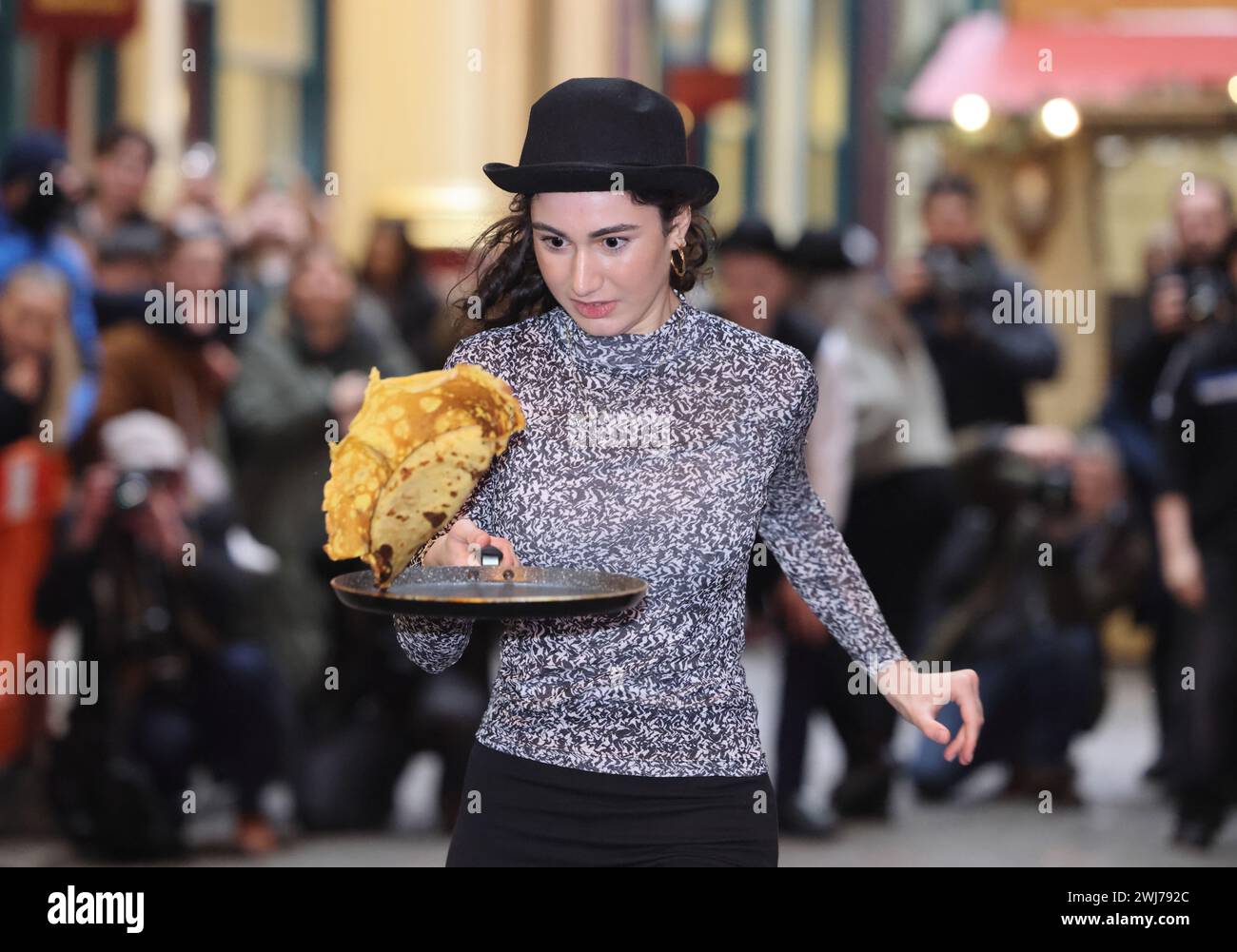 London, UK 13th February 2024. Famous 18th century pub The Lamb Tavern ...
