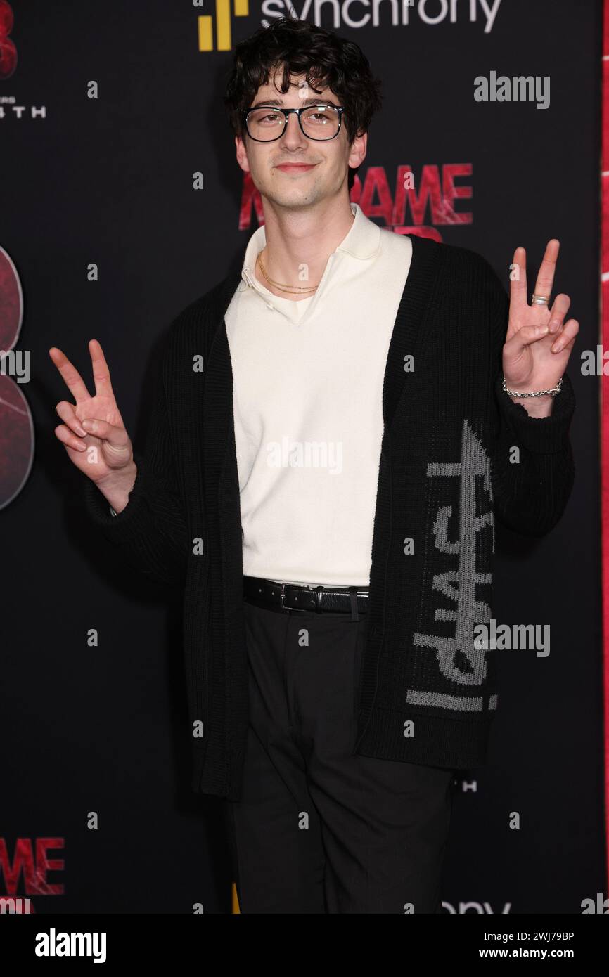 Milo Manheim 02/12/2024 The World Premiere of "Madame Web" held at the ...