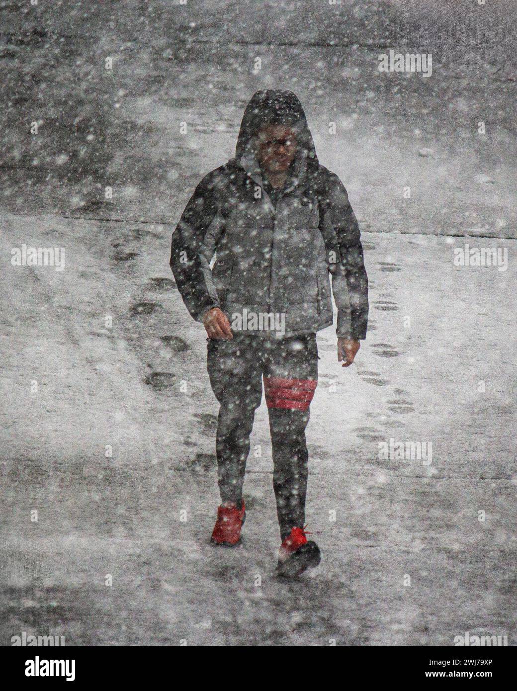 New York, Ny, USA. 12th Feb, 2024. The first major snowstorm of the ...