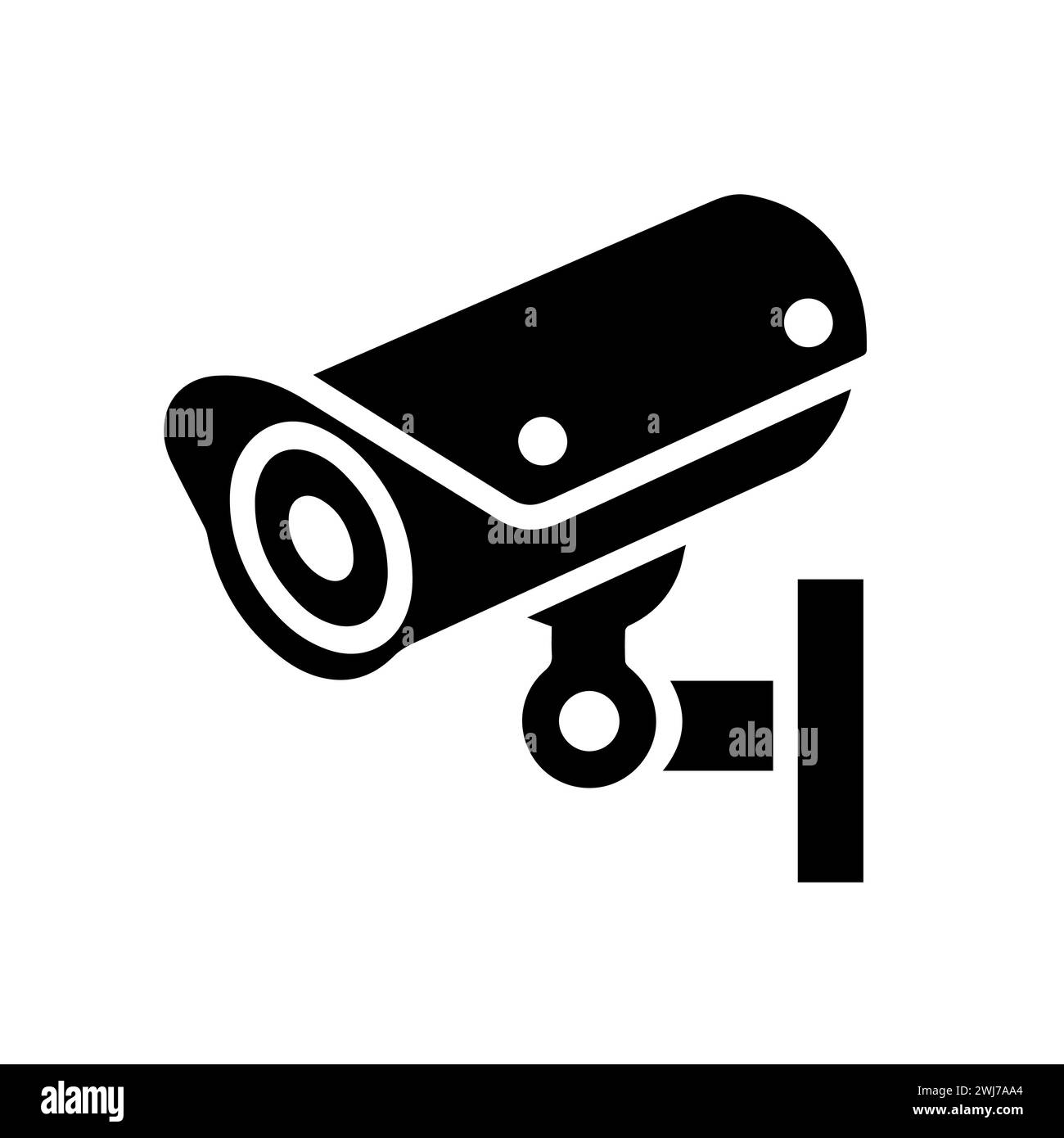 Surveillance camera icon. Symbol of surveillance camera. Black ...