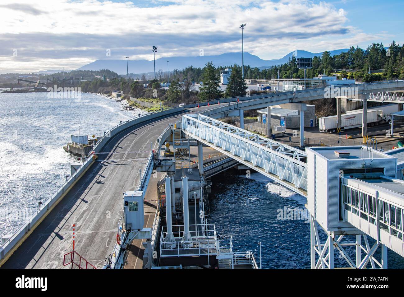 Duke Point ferry terminal in Nanaimo, British Columbia, Canada Stock ...