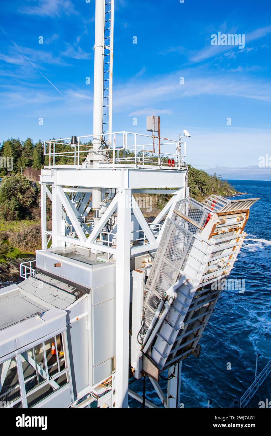Foot passenger ramp at Duke Point ferry terminal in Nanaimo, British ...
