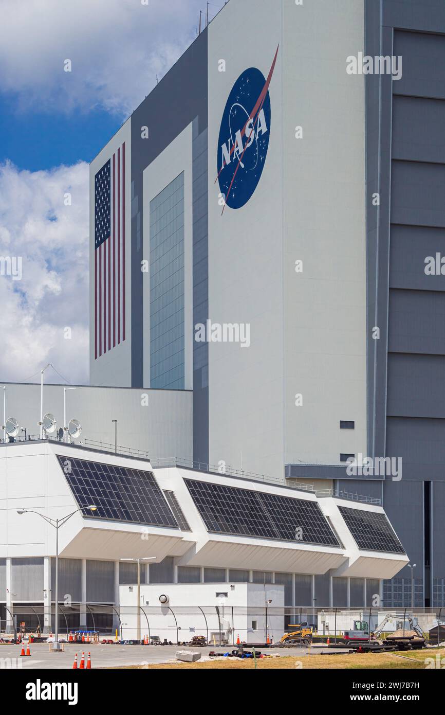 Vehicle Assembly Building on Cape Canaveral NASA base, Florida, US ...