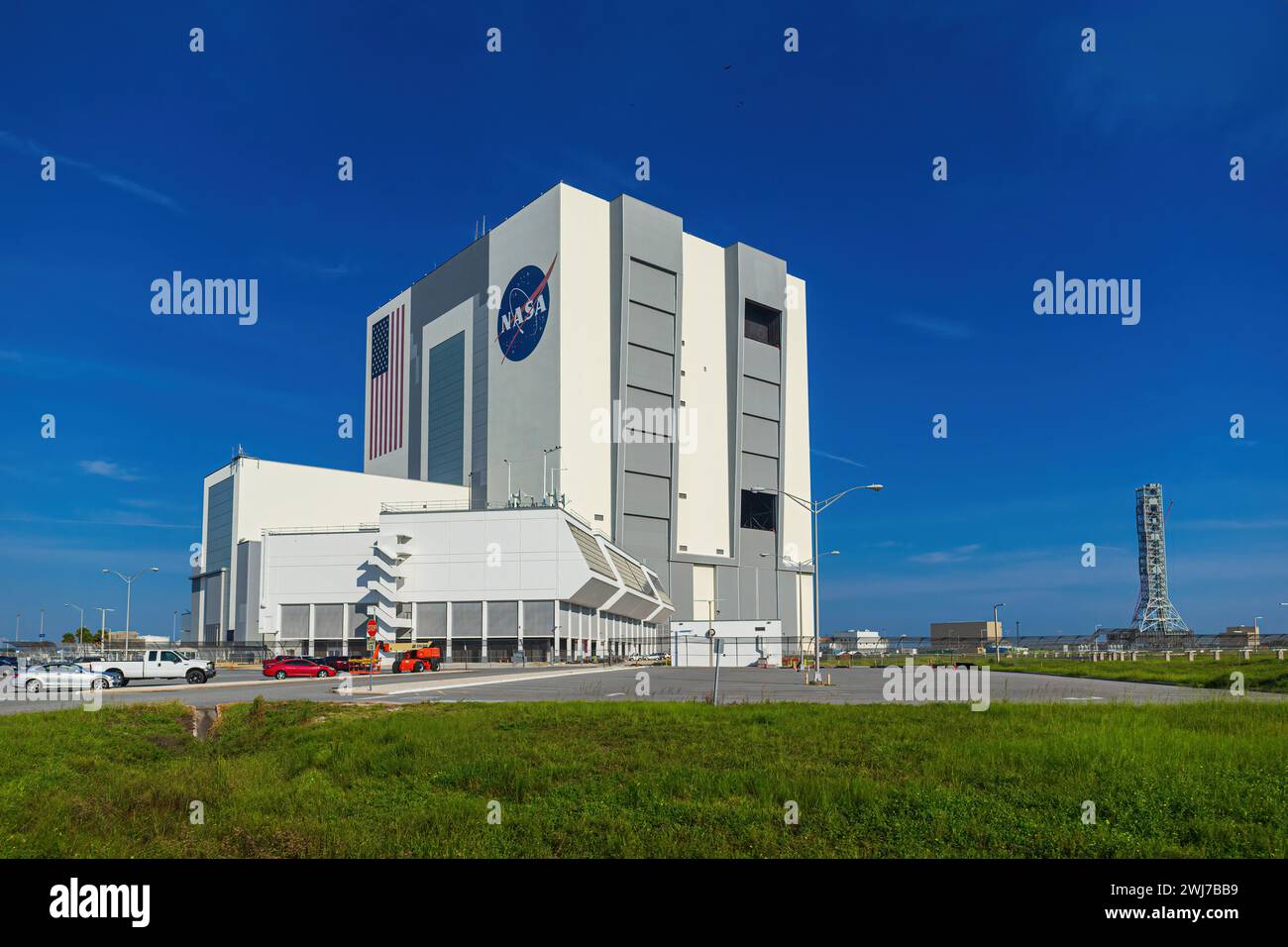 Vehicle Assembly Building on Cape Canaveral NASA base, Florida, US ...