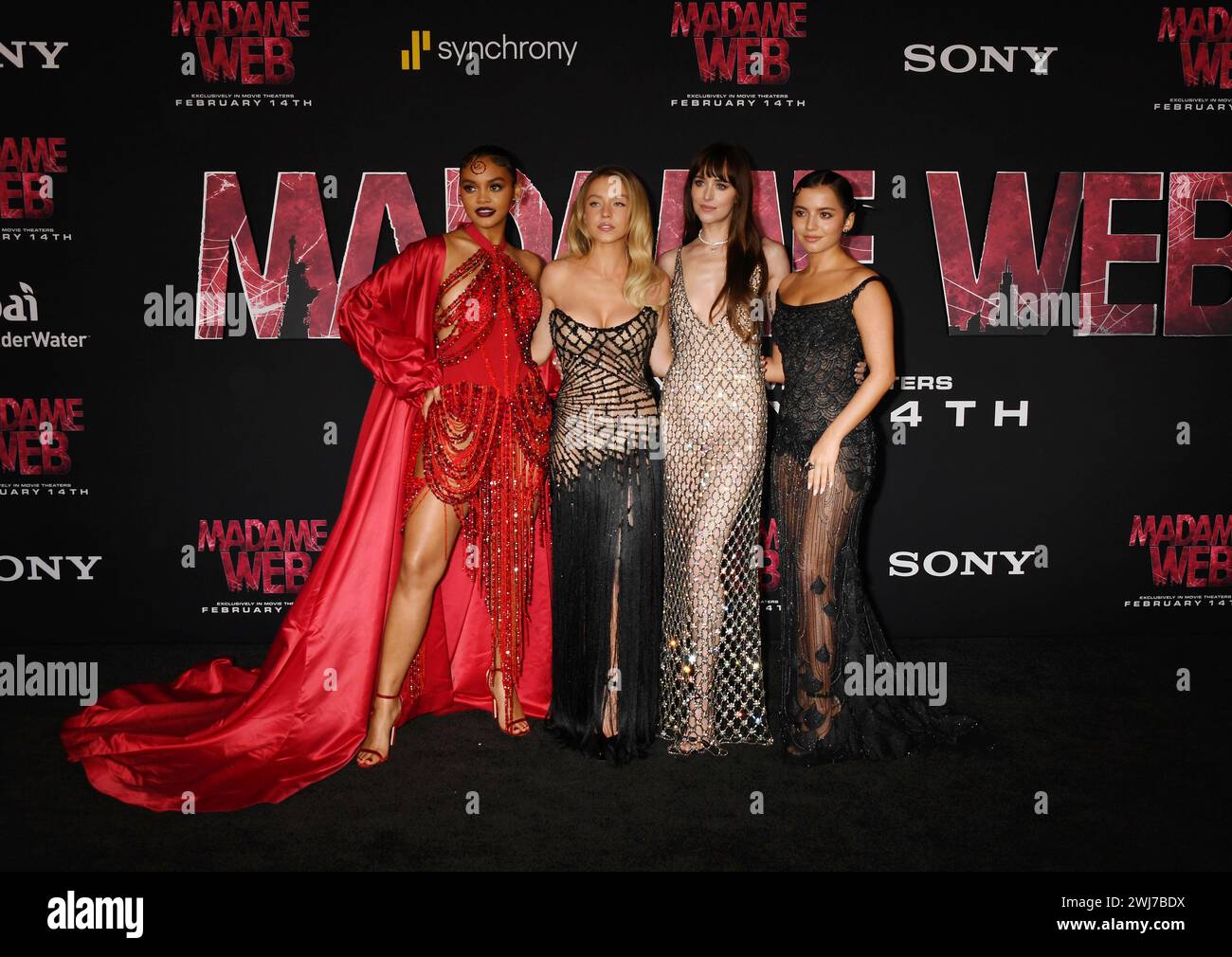 LOS ANGELES, CALIFORNIA - FEBRUARY 12: (L-R) Celeste O'Connor, Sydney ...