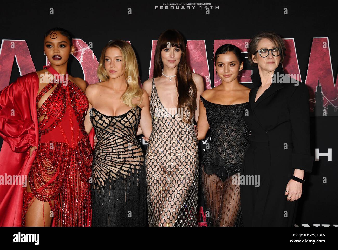 LOS ANGELES, CALIFORNIA - FEBRUARY 12: (L-R) Celeste O'Connor, Sydney ...
