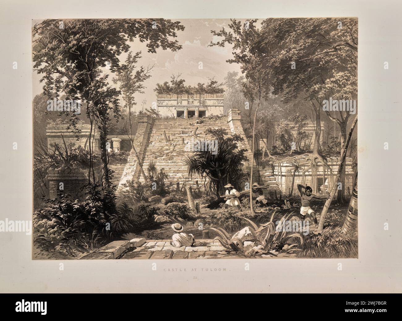 "Castle at Tuloom." Print from The American West.Views of ancient ...