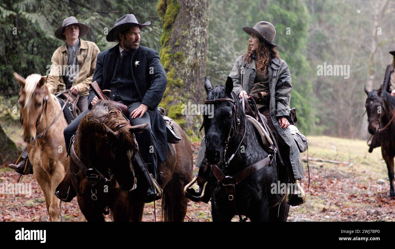 CALAMITY JANE, front, from left: Tim Rozon, Emily Bett Rickards,, 2024 ...