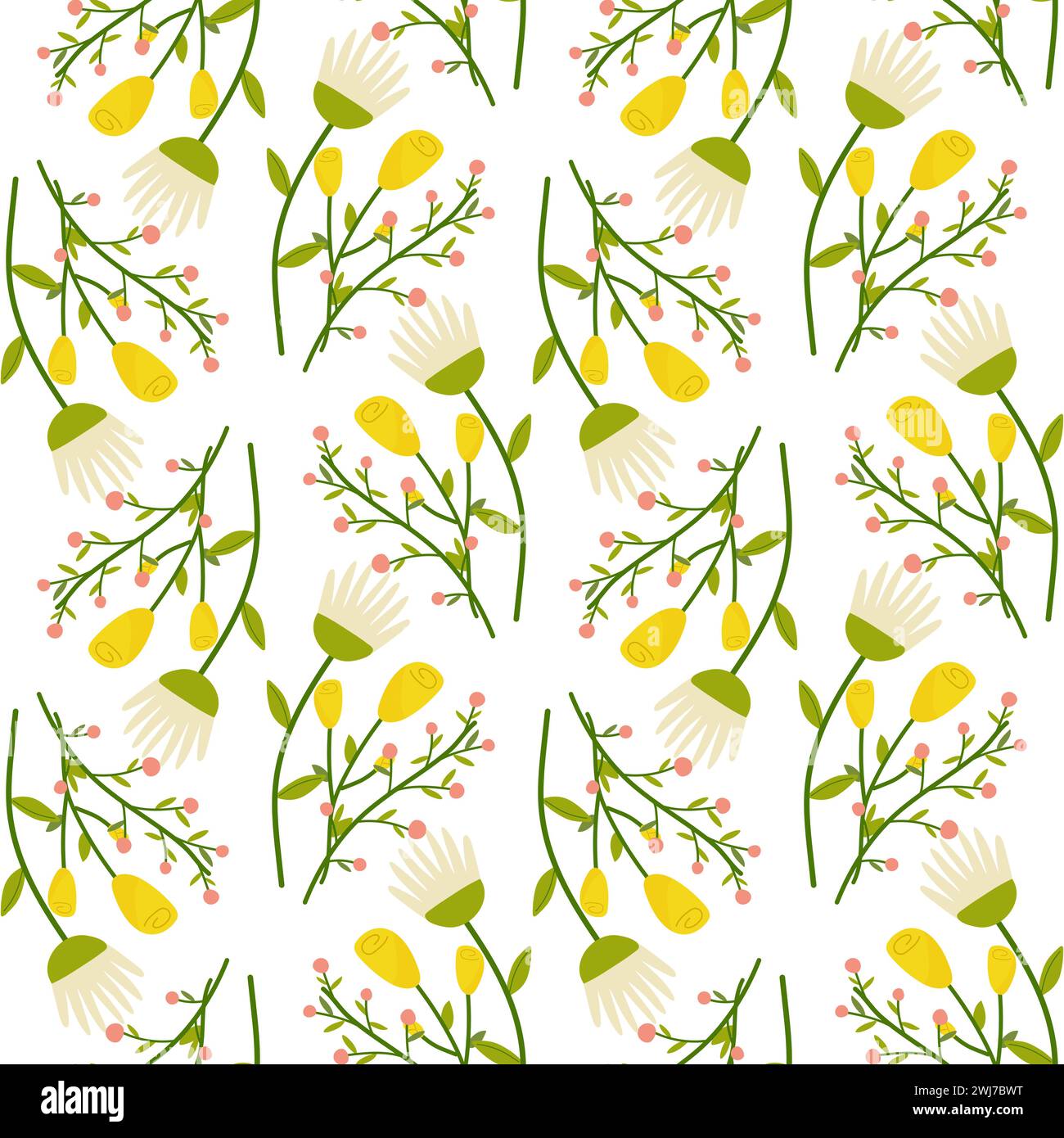 Vintage yellow roses wallpaper Stock Vector Images - Alamy