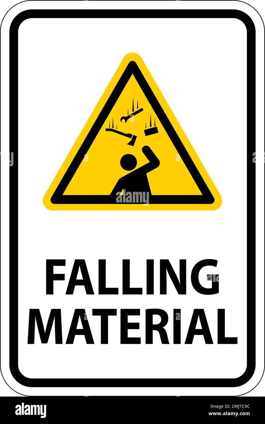 Danger Sign Falling Material Stock Vector Image & Art - Alamy