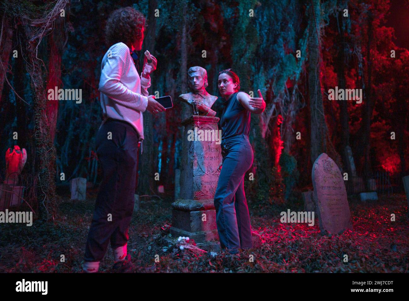 LISA FRANKENSTEIN, from left: cinematographer Paula Huidobro, director ...