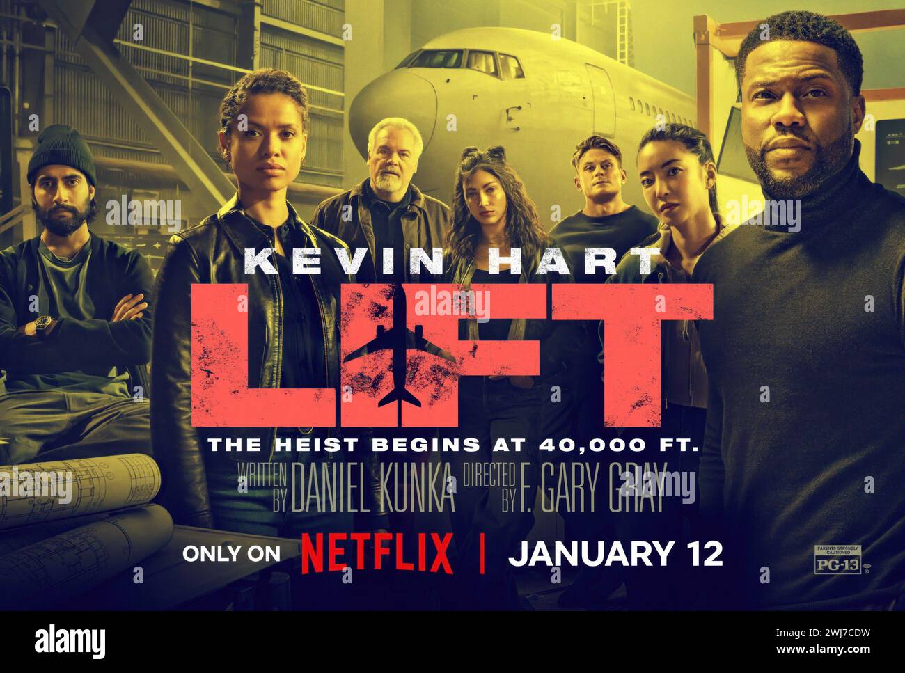 LIFT, US poster, from left: Viveik Kalra, Gugu Mbatha-Raw, Vincent D ...