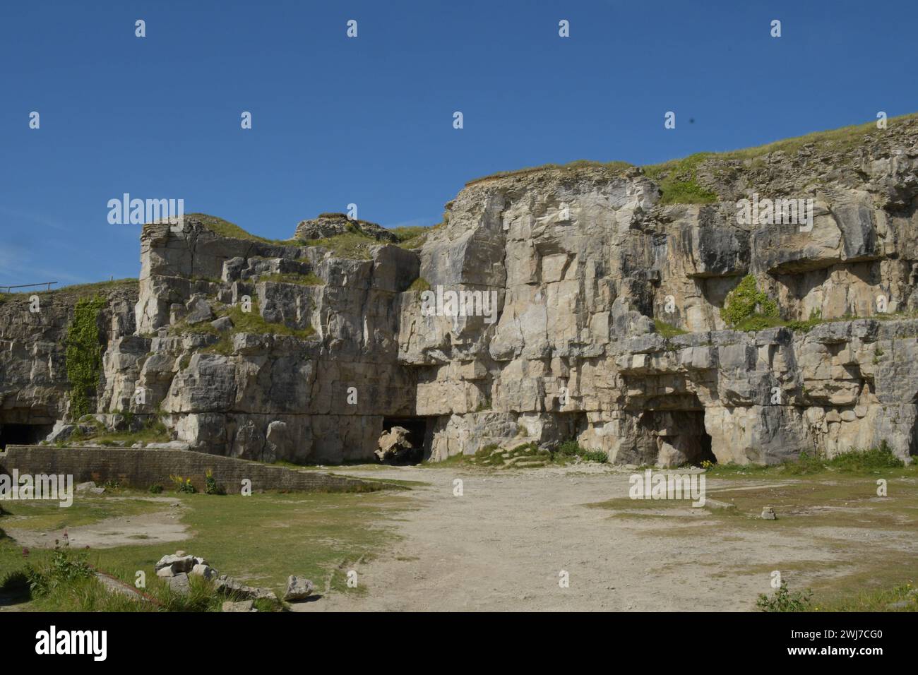 Winspit Quarry near Worth Matravers on the Isle of Purbeck .This ...