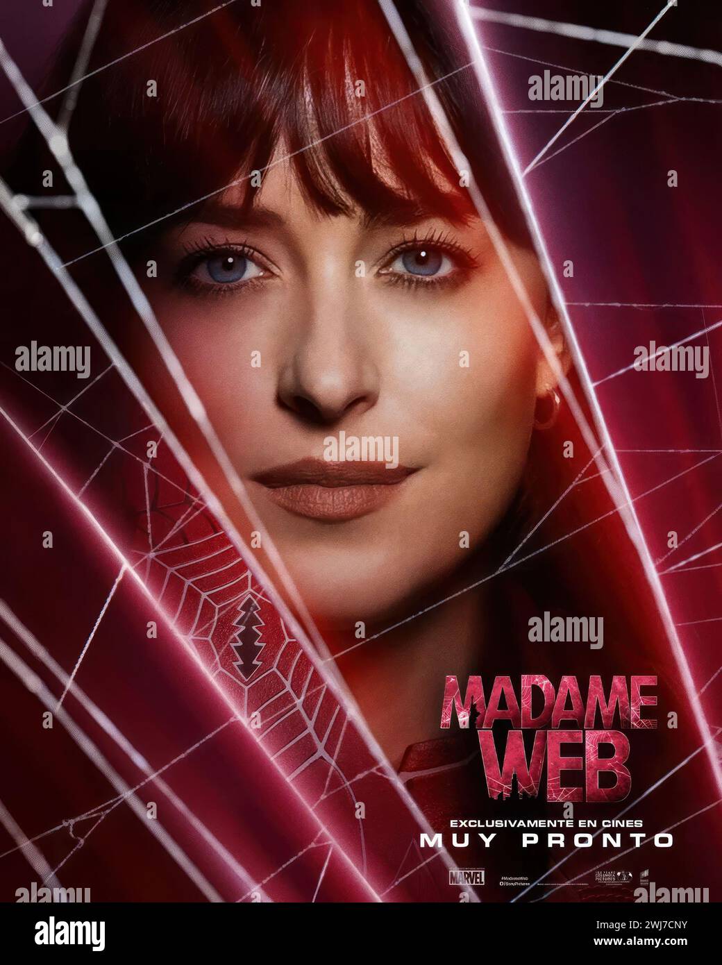 MADAME WEB, character poster in Spanish, Dakota Johnson as Madame Web ...