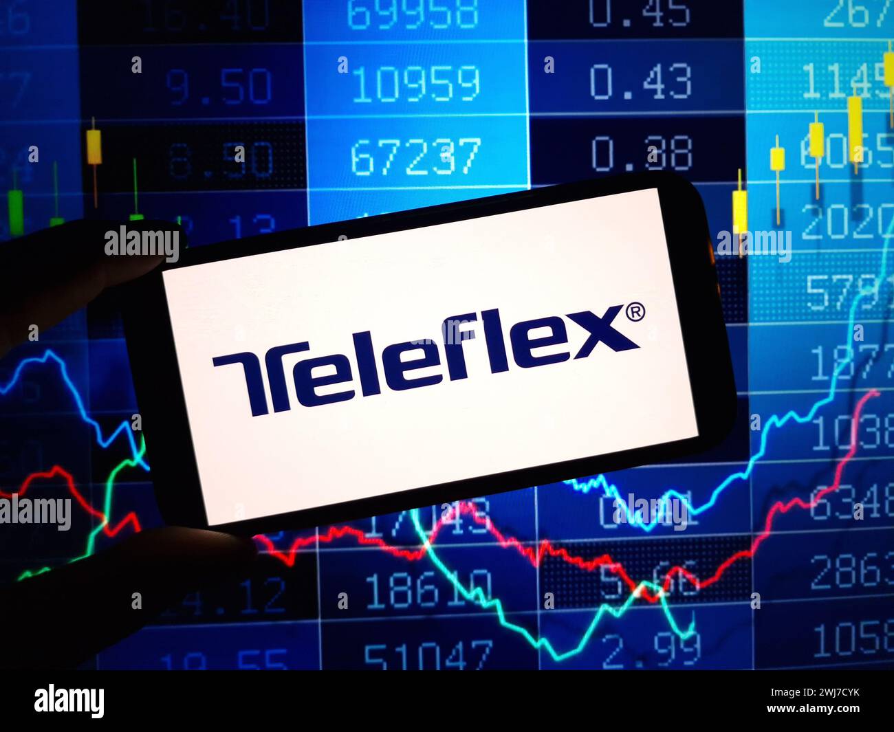 Konskie, Poland - February 12, 2024: Teleflex Inc company logo ...