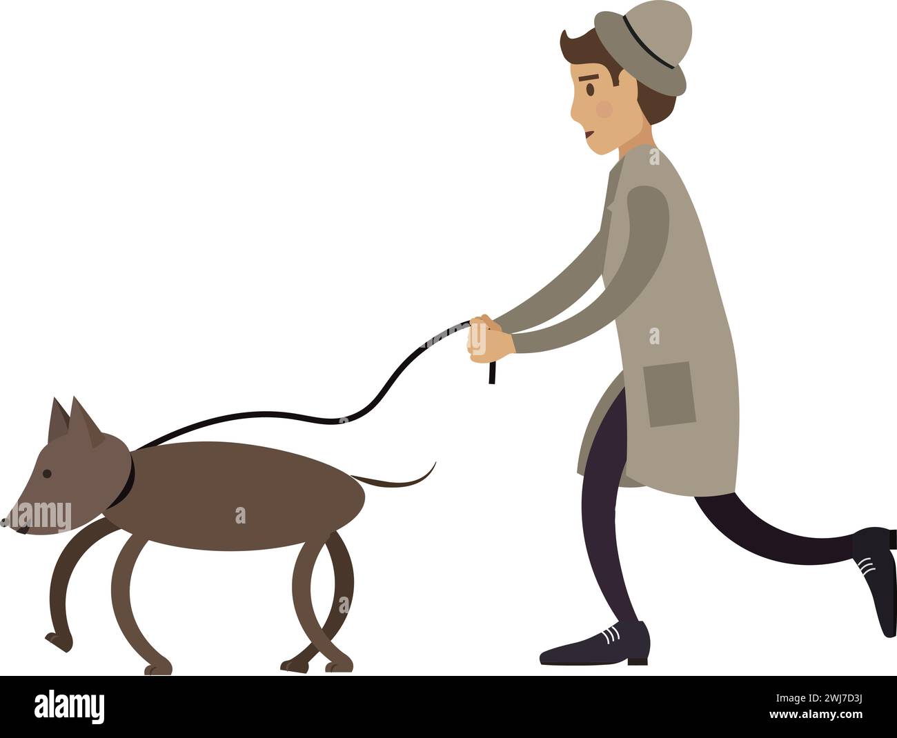Crime solving dog Stock Vector Images - Alamy