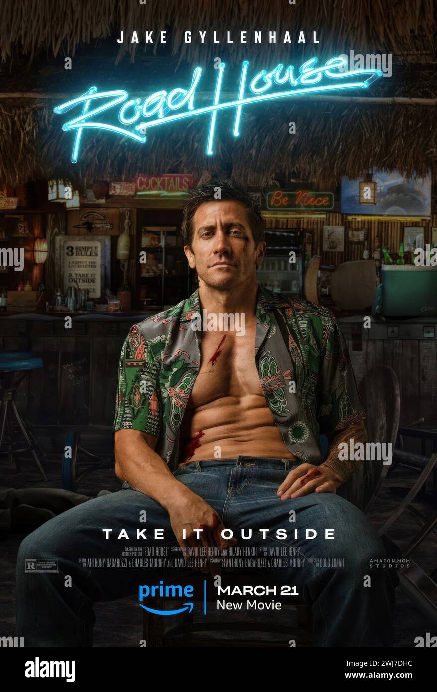 ROAD HOUSE, US poster, Jake Gyllenhaal, 2024. © Amazon Prime Video ...