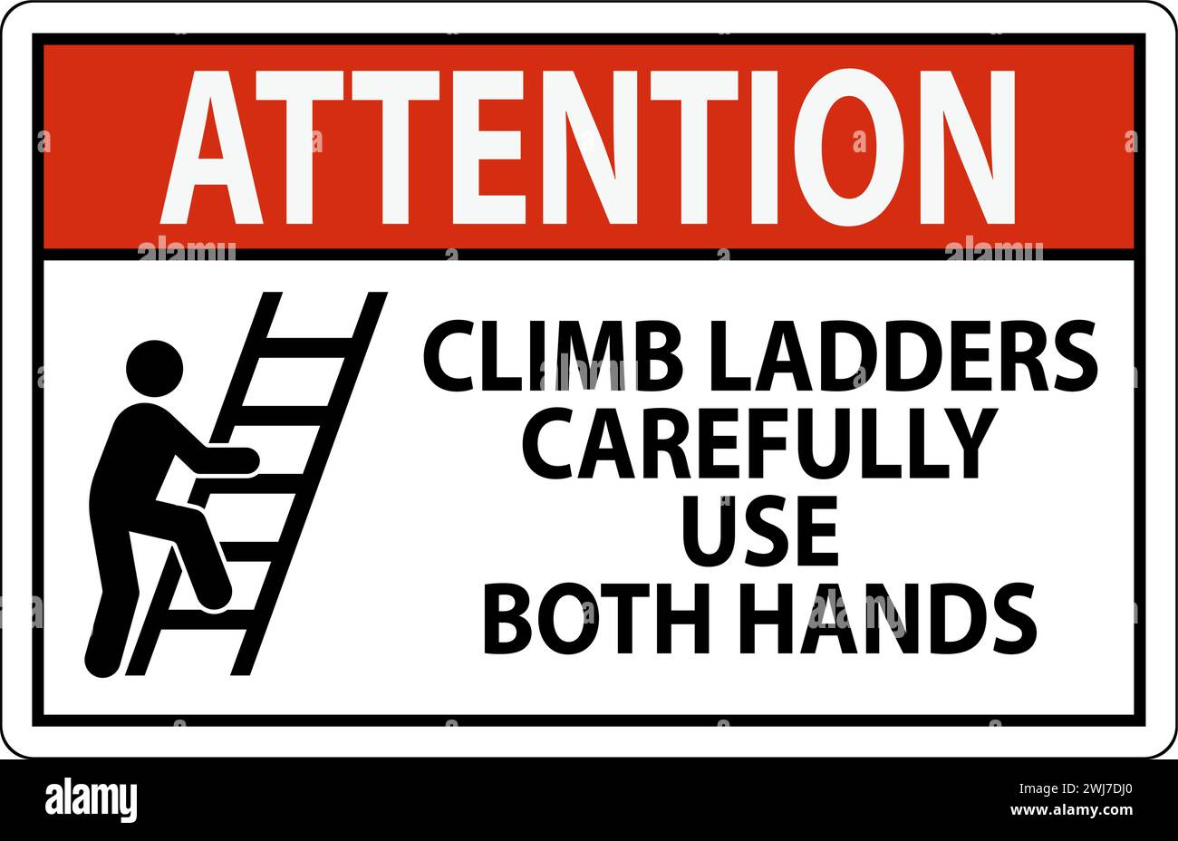 Caution sign stairs steps Stock Vector Images - Alamy