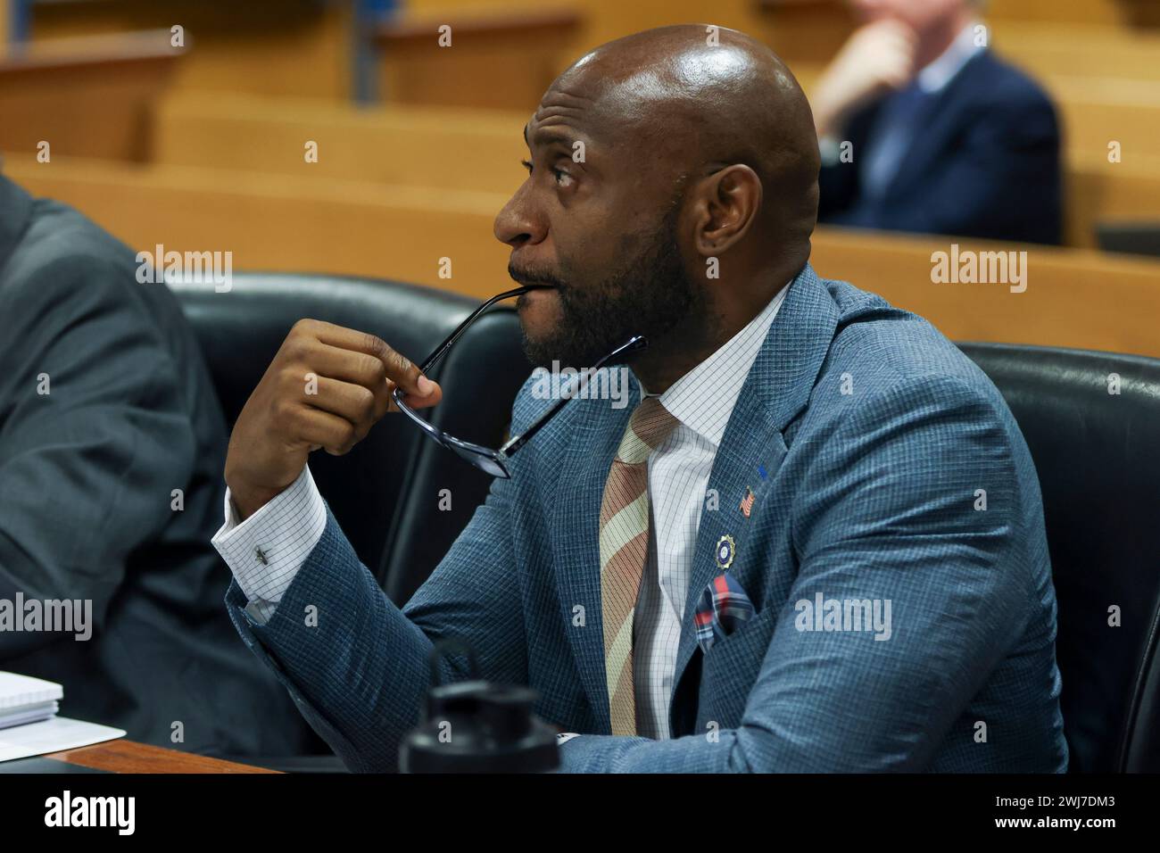 Fulton County special prosecutor Nathan Wade looks on during a hearing ...