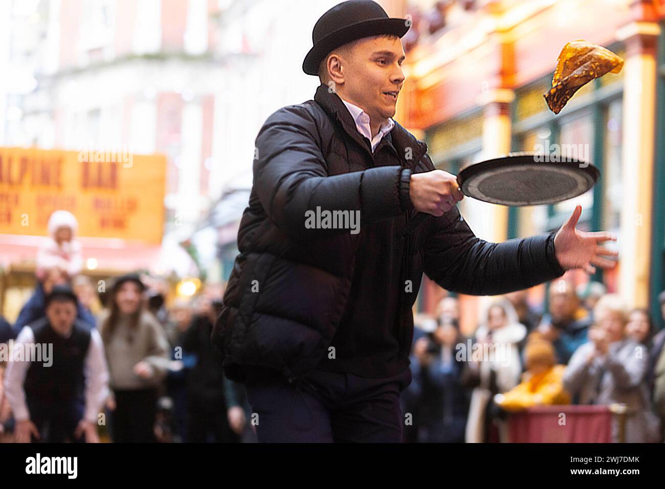 EDITORIAL USE ONLY London, UK, 13th Feb 2024. People take part in the ...