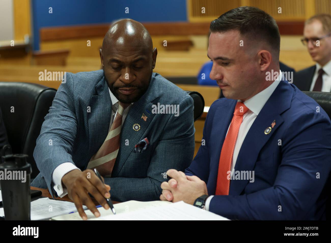 Fulton County special prosecutor Nathan Wade, left, and prosecutor Will ...