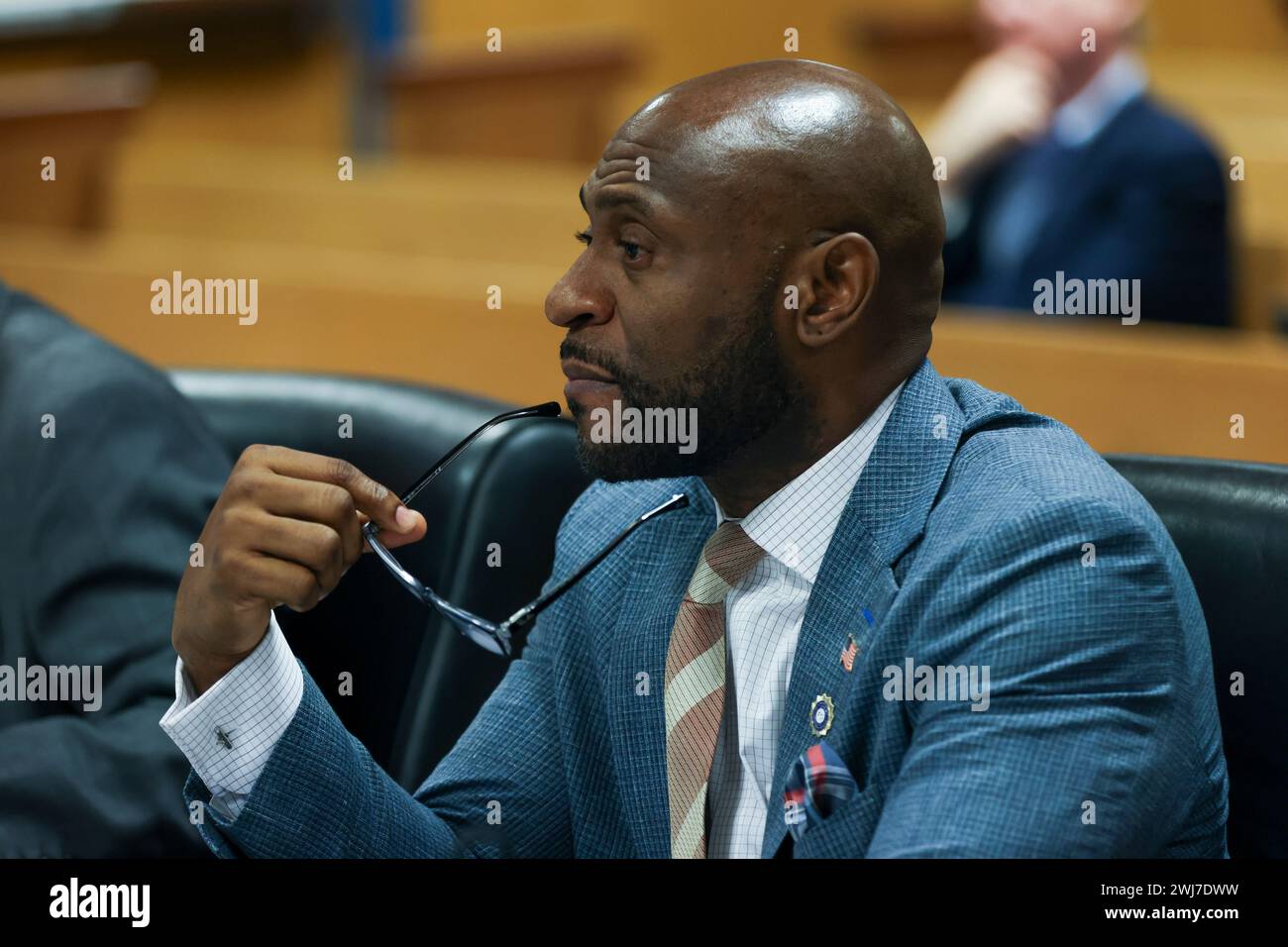 Fulton County special prosecutor Nathan Wade looks on during a hearing ...