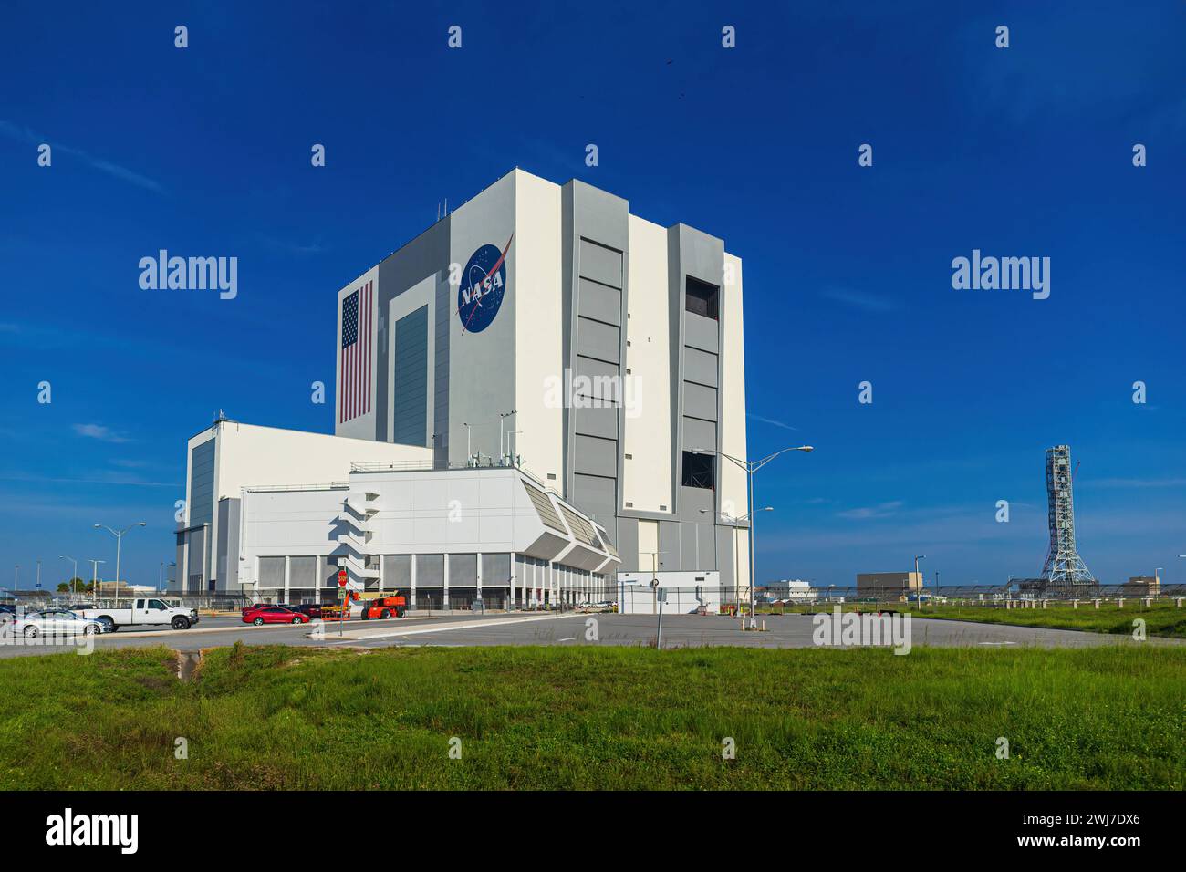 Vehicle Assembly Building on Cape Canaveral NASA base, Florida, US ...