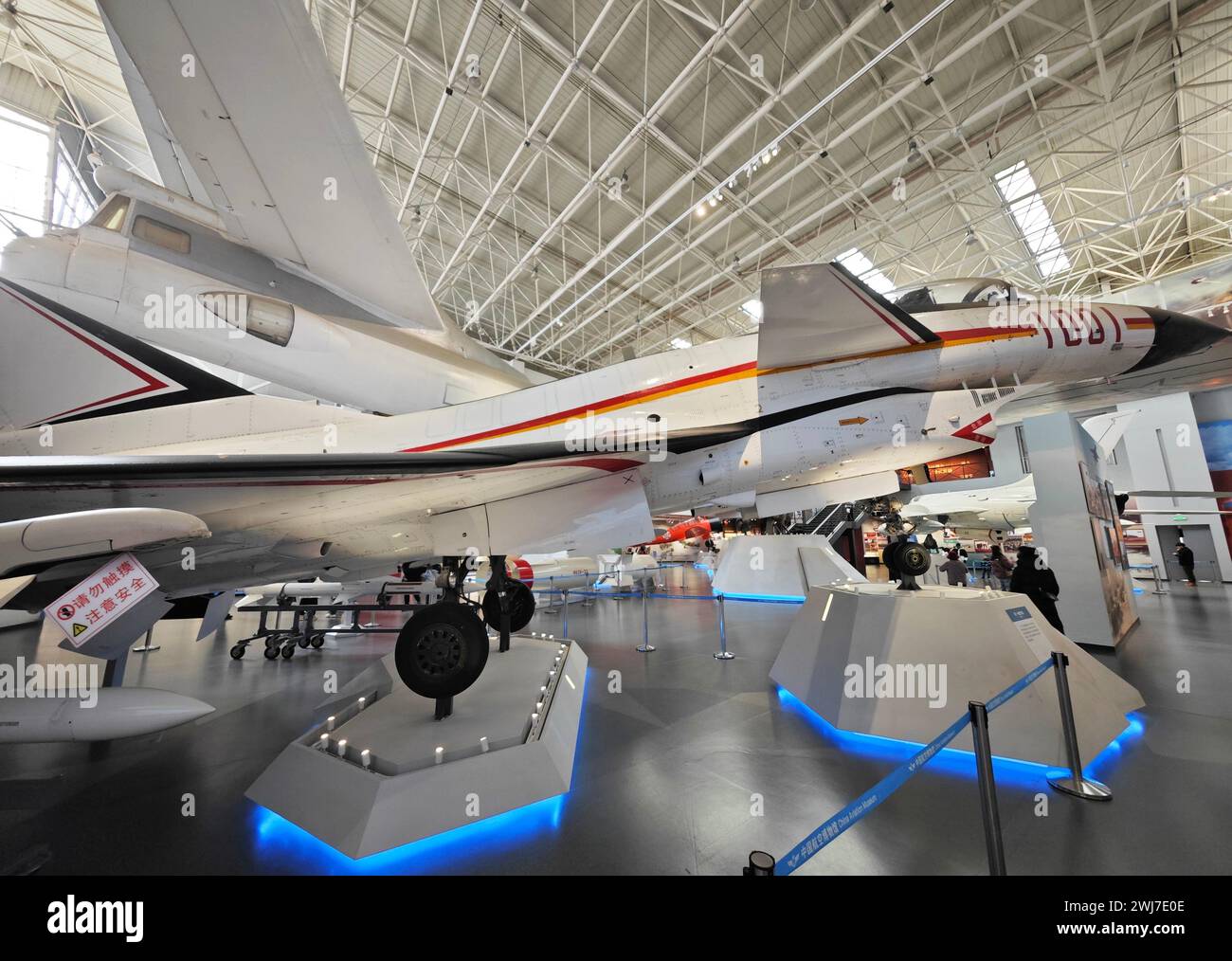 The first flight prototype of the J-10 ''1001'' is being displayed at ...