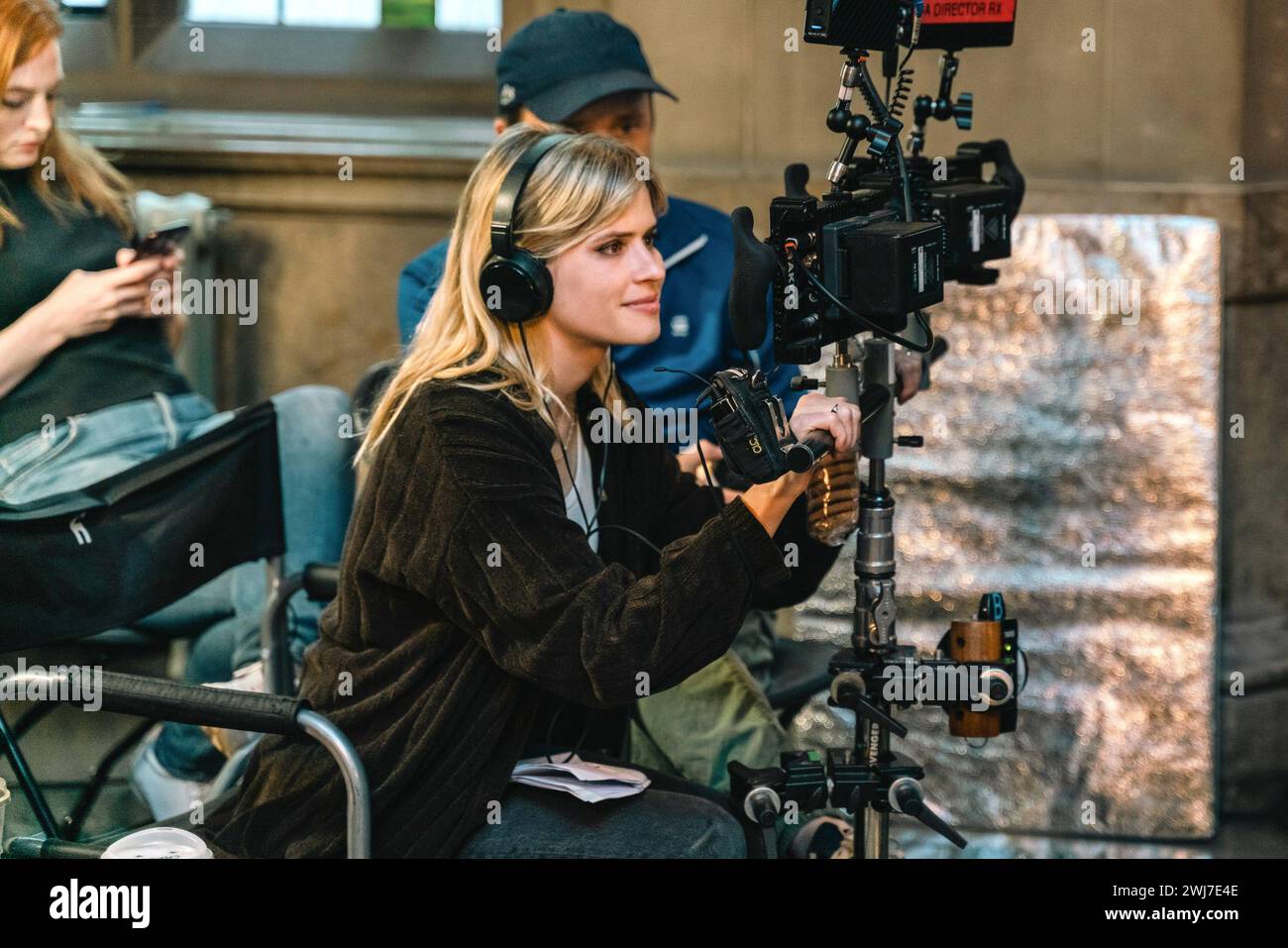 UPGRADED, director Carlson Young, on set, 2024. ph: Dan Ollerhead ...