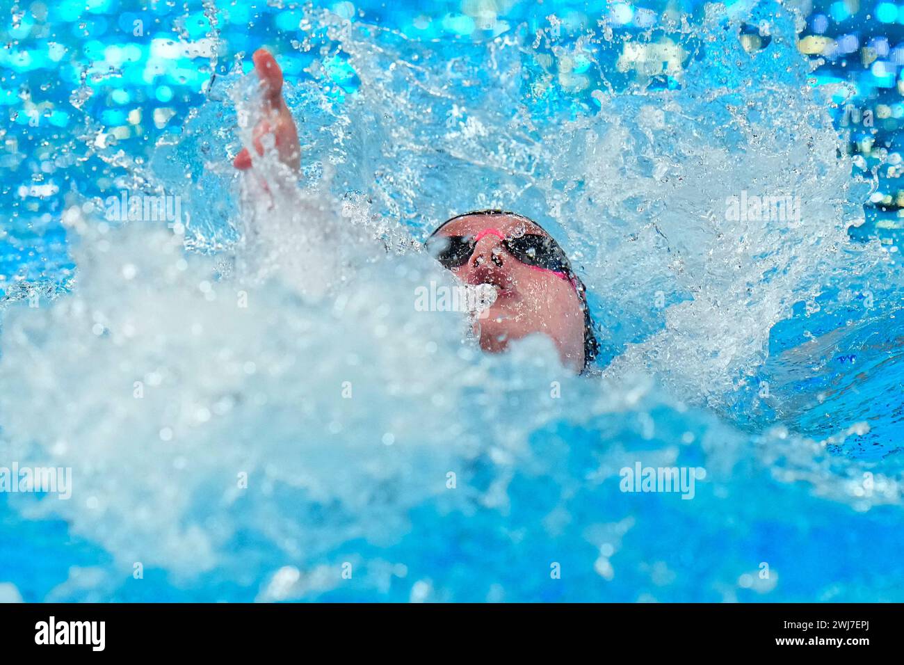 Claire Curzan of the United States competes in the Women's 100m ...