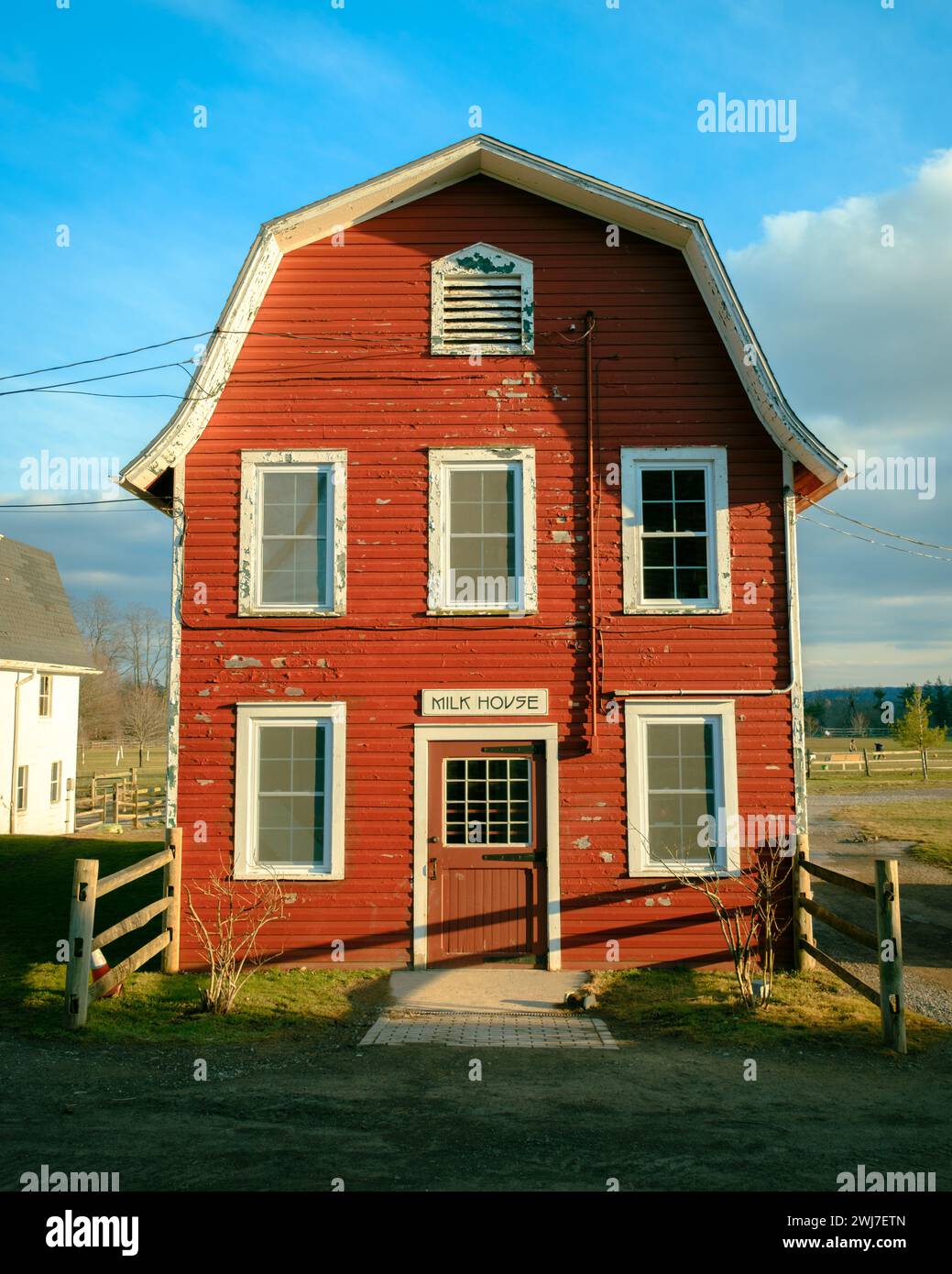 Milk House at Knox Farm State Park, East Aurora, New York Stock Photo ...