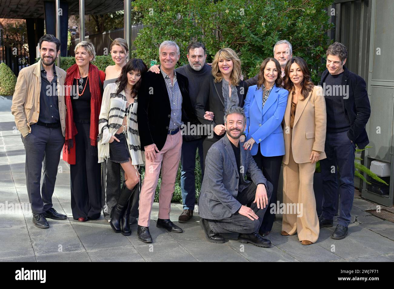 Regisseur Fausto Brizzi mit Cast und Team beim Photocall zur Rai TV-Serie Gloria in der Rai ...