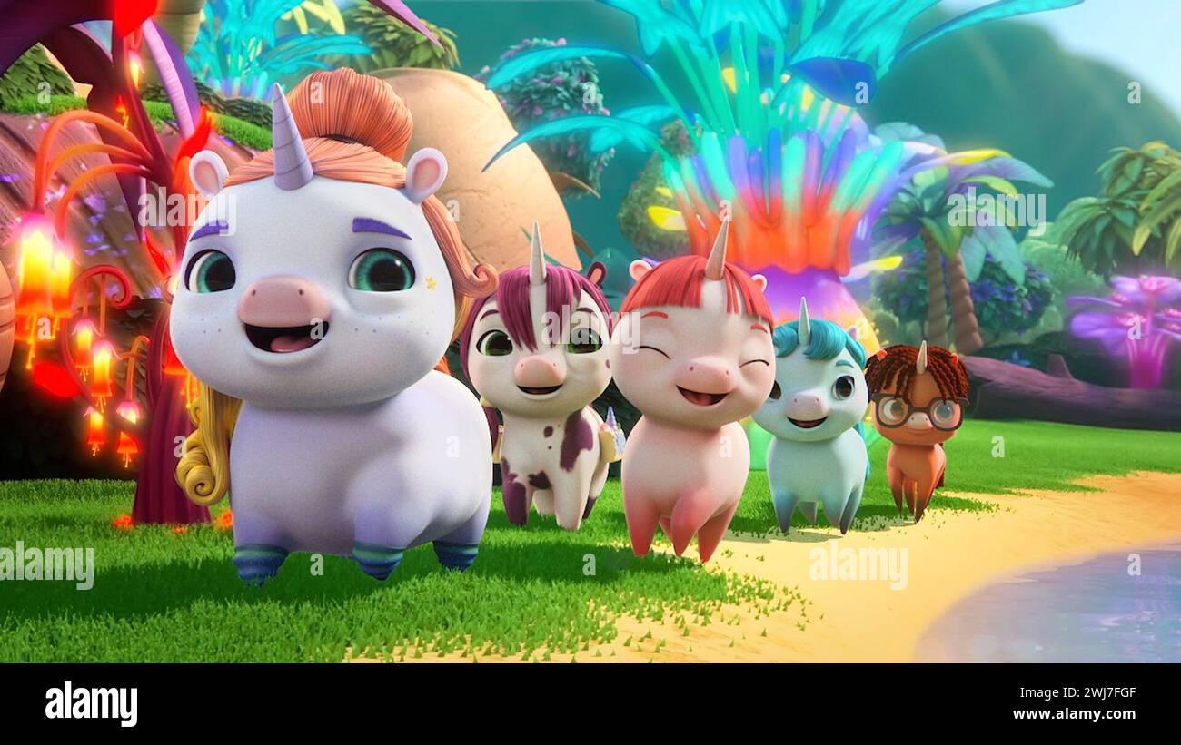 NOT QUITE NARWHAL, from left: Pixie (voice: Scarlett Kate Ferguson ...