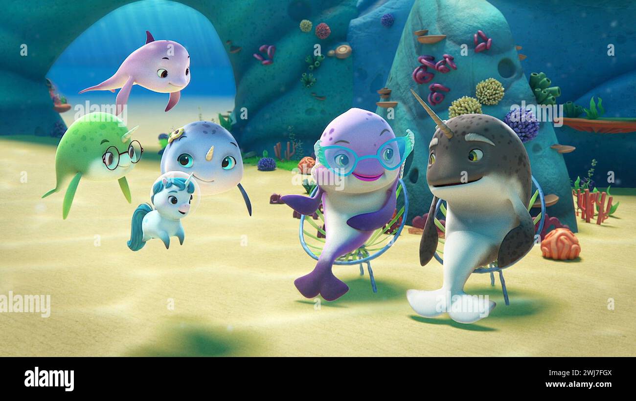 NOT QUITE NARWHAL, from left: Theo (voice: Weston Mangels), Cruz (voice ...