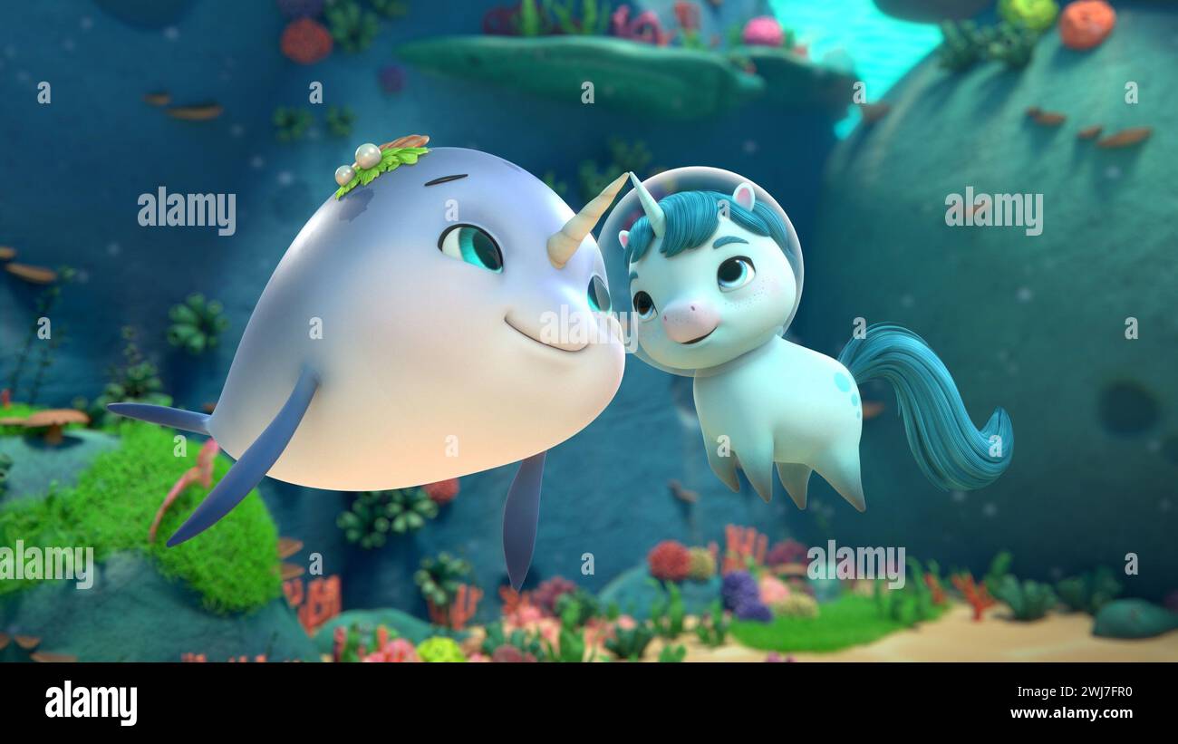 NOT QUITE NARWHAL, from left: Scallop (voice: Lucy Lowe), Kelp (voice ...