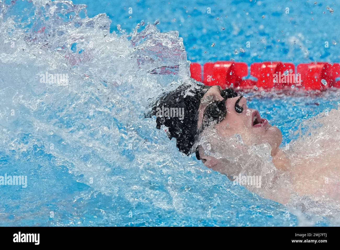 Hunter Armstrong of the United States competes in the men's 100-meter ...