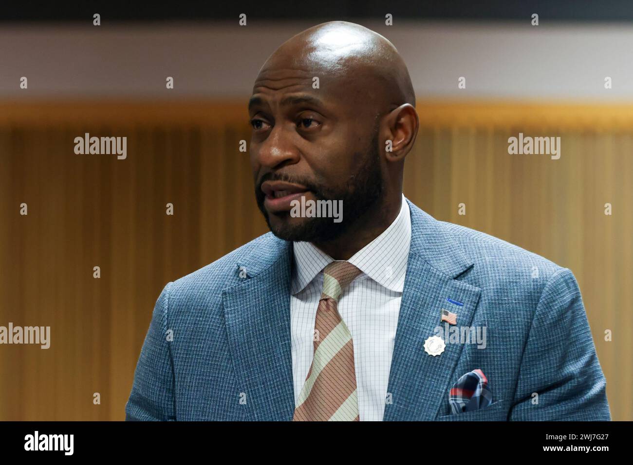 Fulton County special prosecutor Nathan Wade addresses the court during ...
