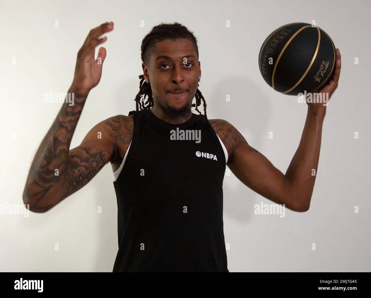 New Orleans Pelicans guard John Petty Jr. poses for a portrait on ...